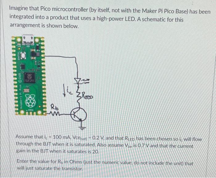 Solved Imagine that Pico microcontroller (by itself, not | Chegg.com