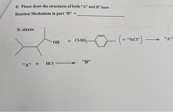 Solved For each reaction below list the Mechanism of the | Chegg.com