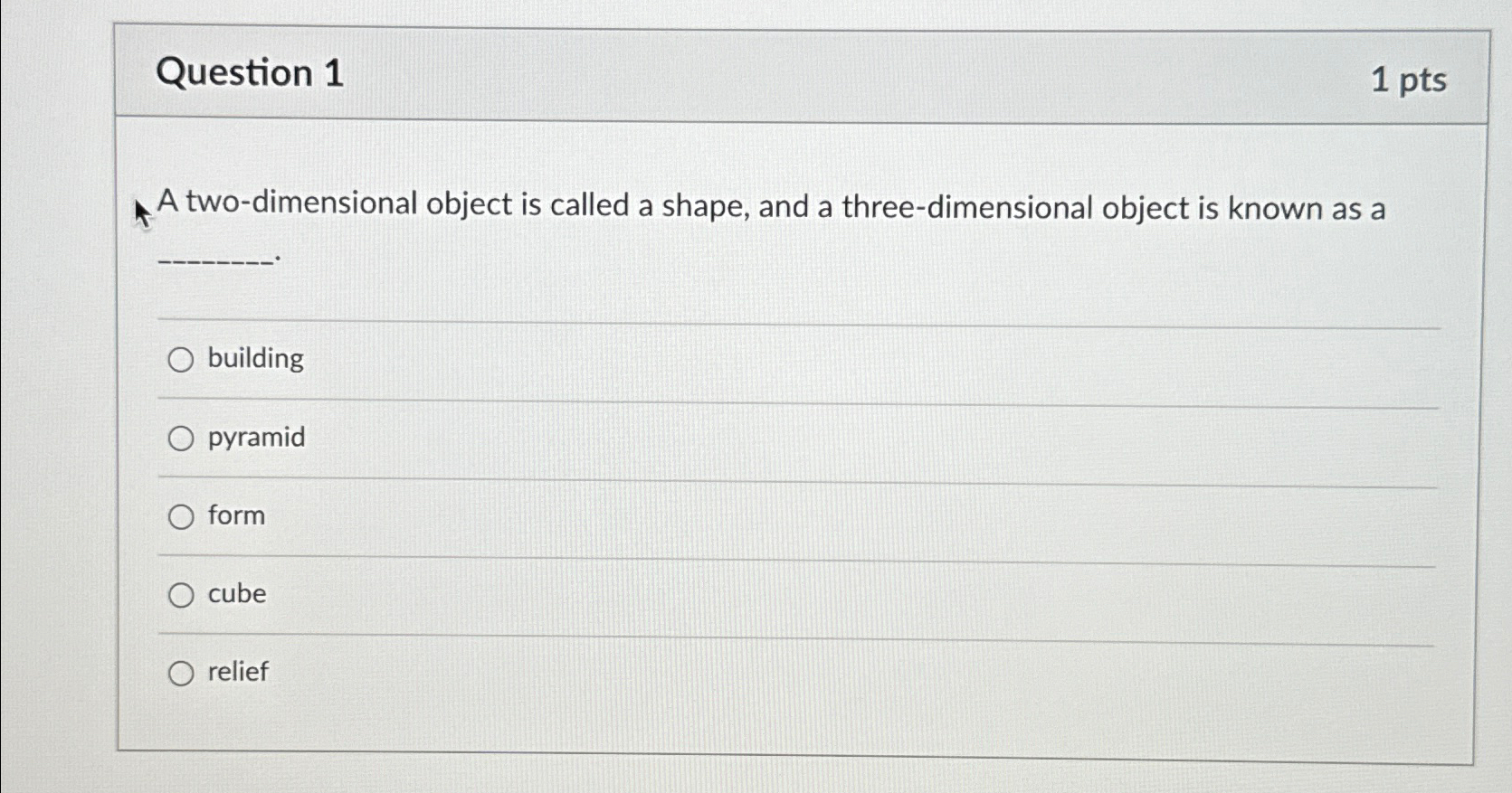 Solved Question 11 ﻿ptsA two-dimensional object is called a | Chegg.com