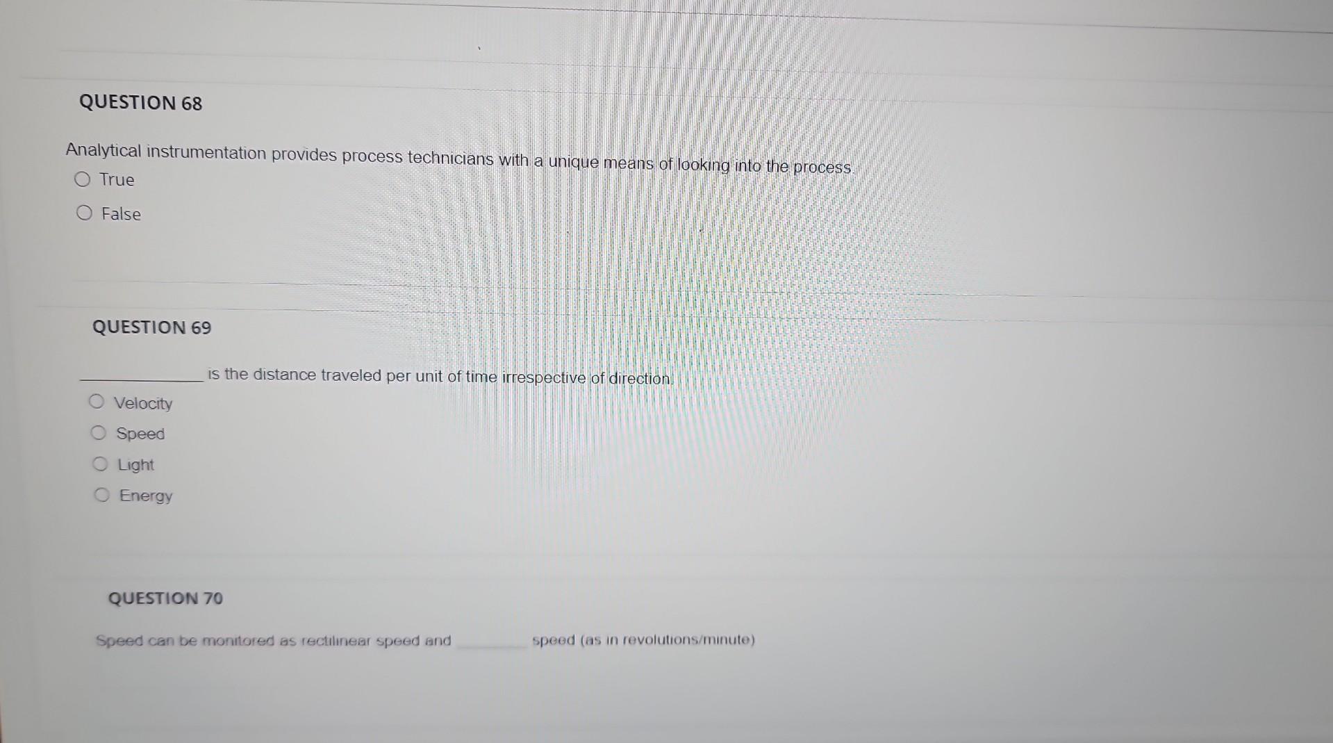 Solved Analytical instrumentation provides process | Chegg.com