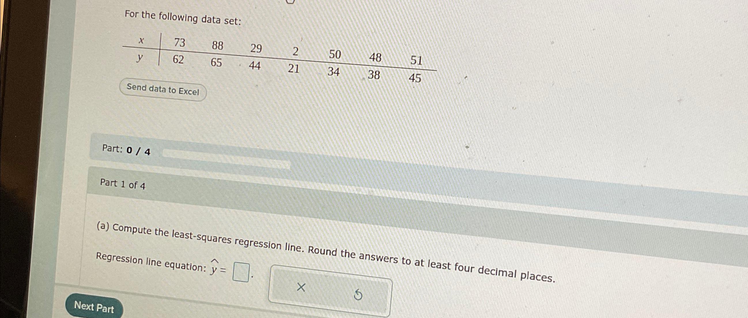 Solved For the following data | Chegg.com
