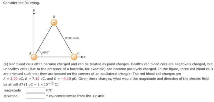 Solved Consider the following. (a) Red blood cells often | Chegg.com