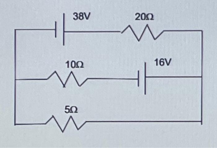 Solved what is the current in the 5 Ohms resistor? | Chegg.com