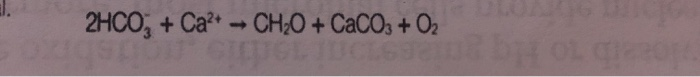 Solved 2HCO; + Ca?* - CH,0 +CaCO3 + O2 | Chegg.com