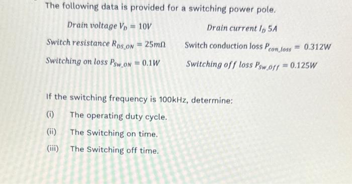 Solved Hey This is practice question of Power Electronics | Chegg.com
