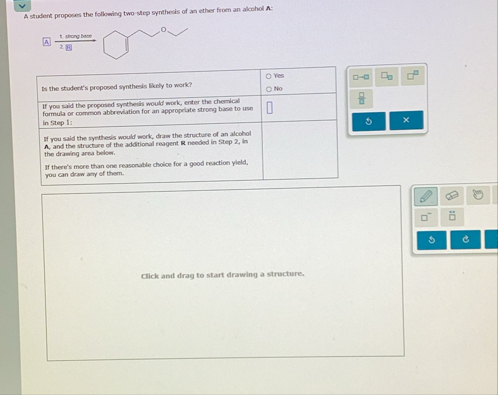 A student proposes the following two-step syntheis of | Chegg.com