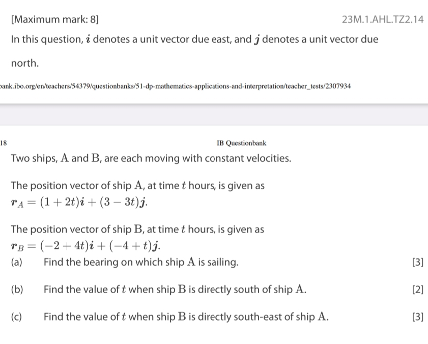 Solved [Maximum mark: 8]23M.1.AHL.TZ2.14In this question, i | Chegg.com