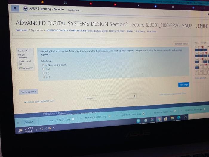 Solved AAUP E-learning - Moodle English) ADVANCED DIGITAL | Chegg.com