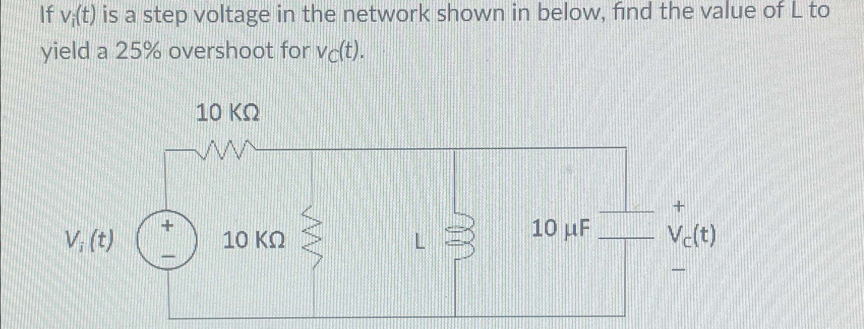 Solved If vi(t) ﻿is a step voltage in the network shown in | Chegg.com