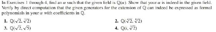 Solved In Exercises 1 ﻿through 4 , ﻿find an α ﻿such that the | Chegg.com