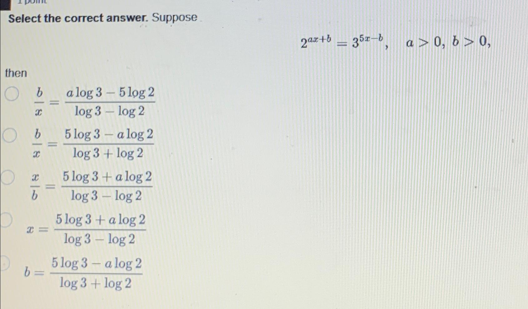 Solved Select the correct answer. | Chegg.com