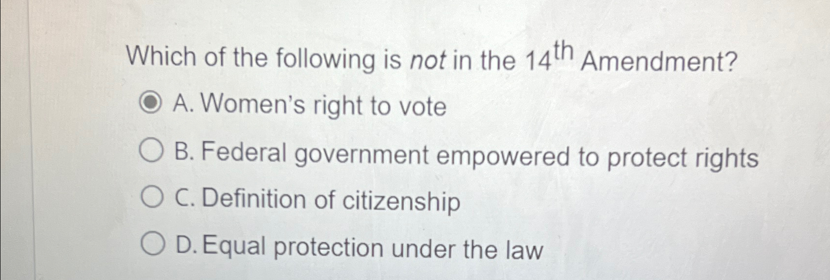 Solved Which of the following is not in the 14th | Chegg.com