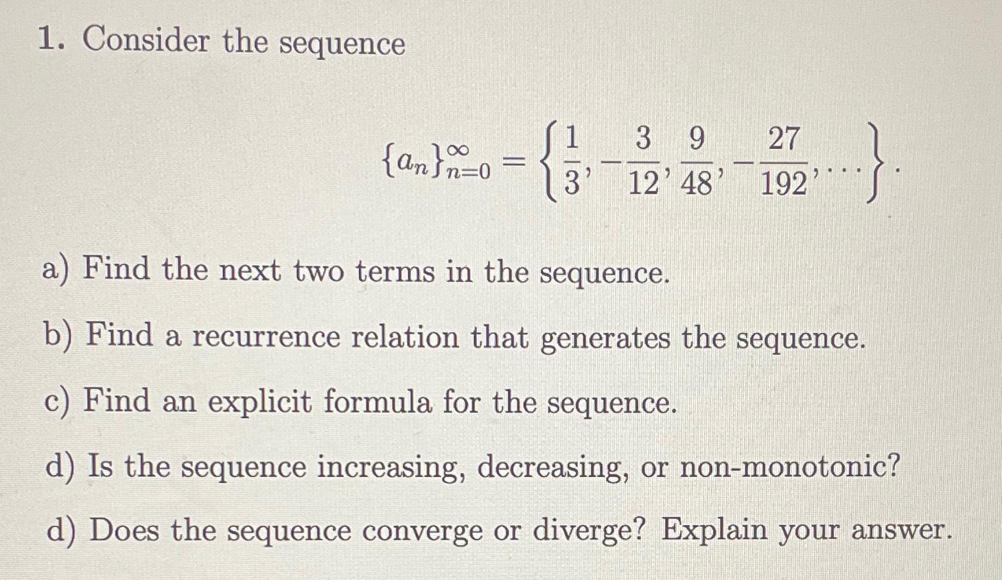 Solved Consider the | Chegg.com