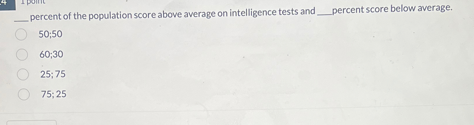 Solved percent of the population score above average on | Chegg.com