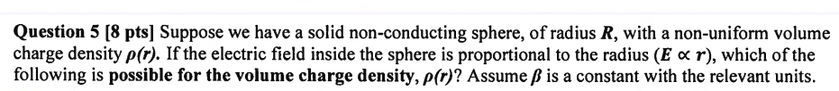 Solved Question 5 [8 pts] ﻿Suppose we ﻿have a solid | Chegg.com