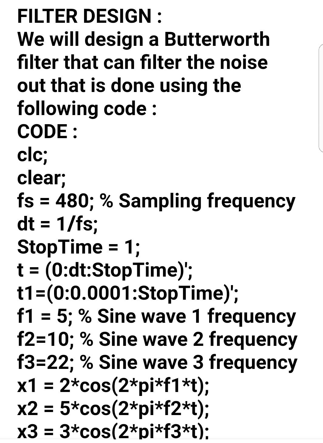 b)Create an infinite impulse response (IIR) filter | Chegg.com