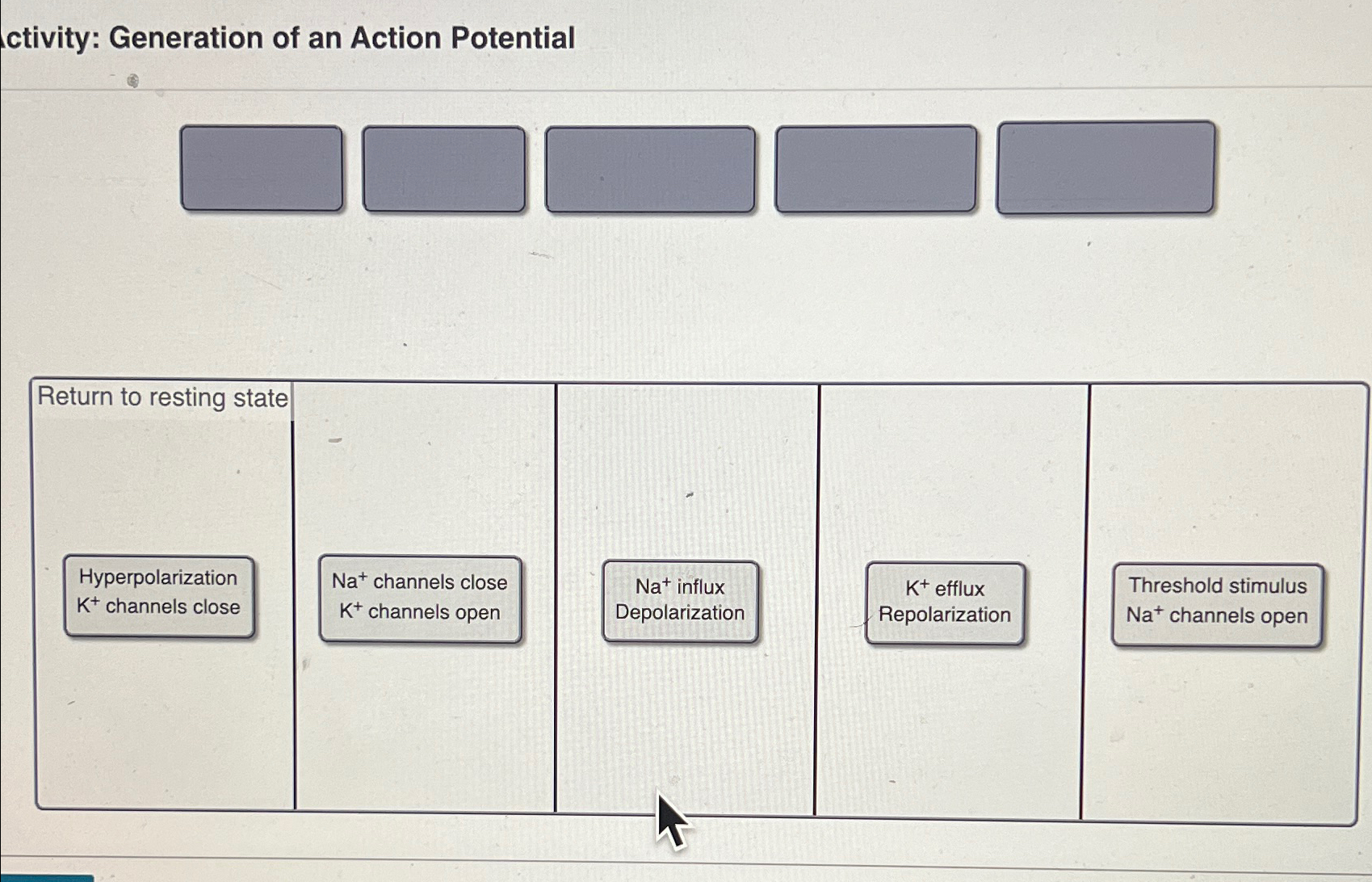 Solved ctivity: Generation of an Action Potential | Chegg.com