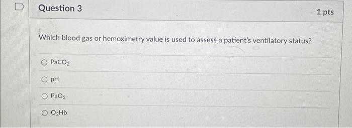 Solved Which blood gas or hemoximetry value is used to | Chegg.com