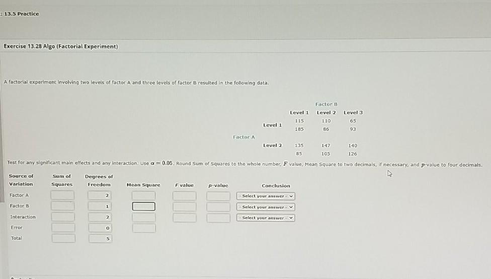 Solved • 13.5 Practice Exercise 13.28 Algo (Factorial | Chegg.com