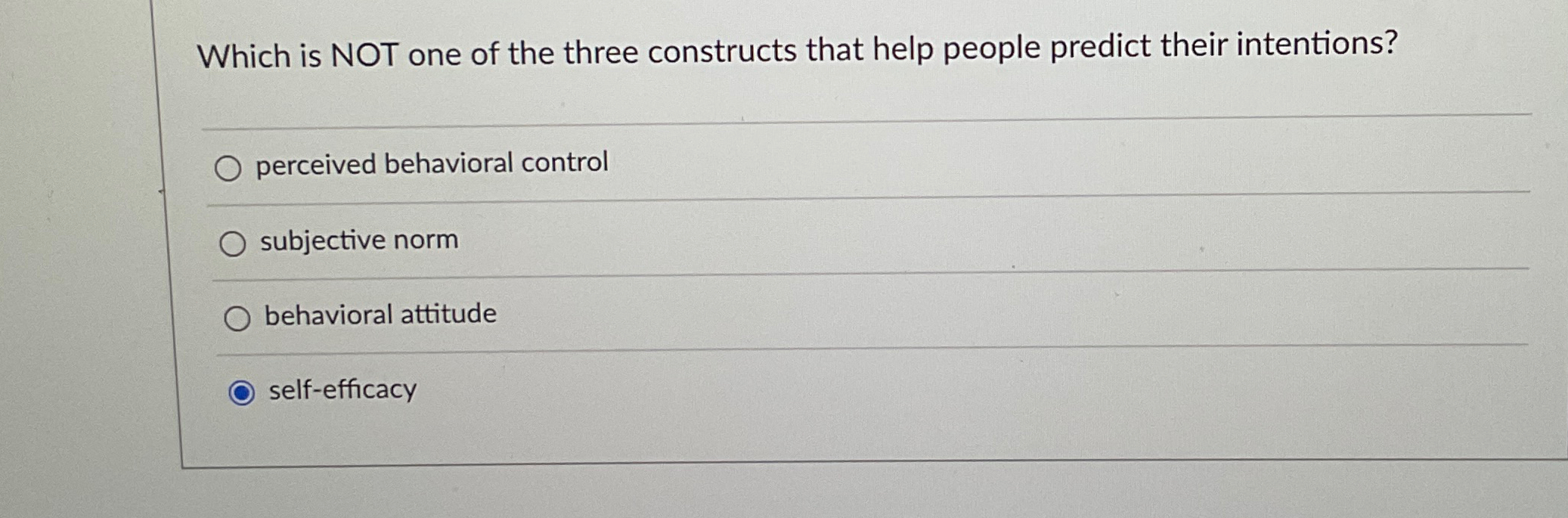 Solved Which is NOT one of the three constructs that help | Chegg.com