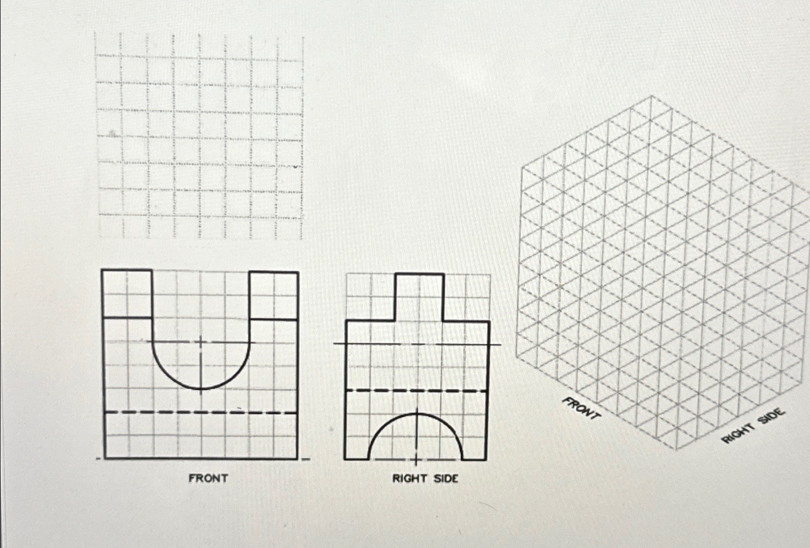 Solved Sketch top view and then the isometric sketch | Chegg.com