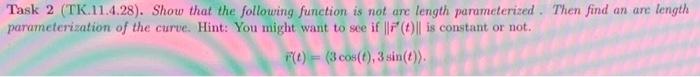 Solved Task 2 Tk 11 4 28 Show That The Following Function