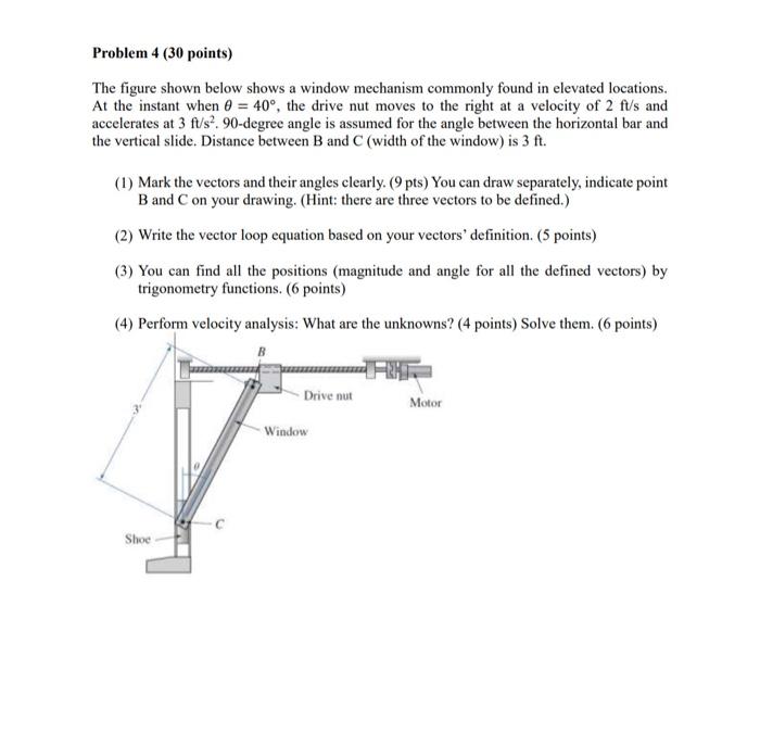 Solved Problem 4 (30 points) The figure shown below shows a | Chegg.com