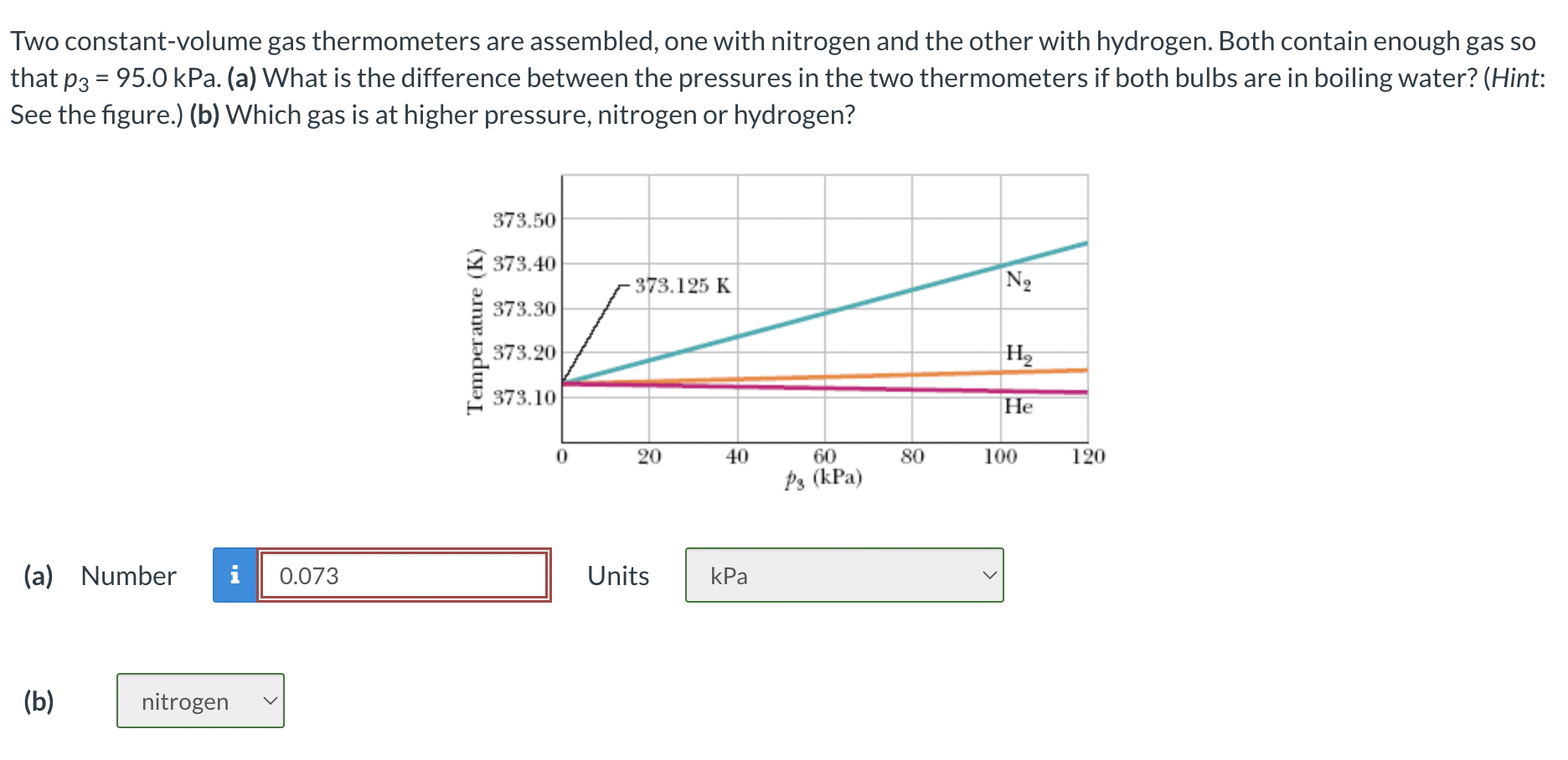Solved Two constant-volume gas thermometers are assembled, | Chegg.com