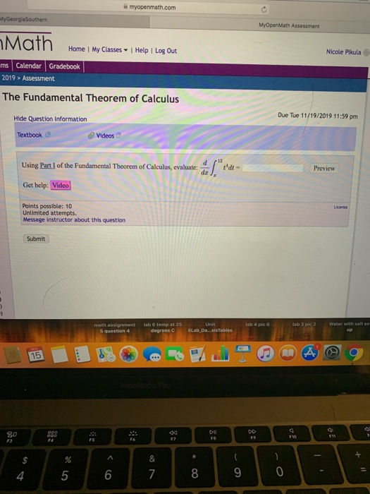 Solved myopenmath.com MyGeorgiaSouthern MyOpen Math | Chegg.com