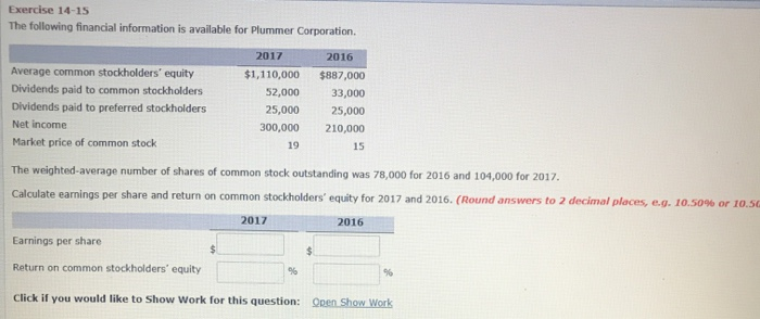 Solved PRINTER VERSION BACK NES Exercise 14-2 (Part Level | Chegg.com