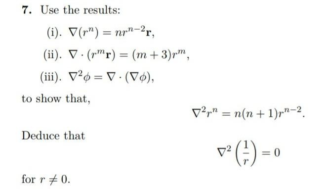 Solved Throughout this problem sheet, r = xi + yj + zk, and | Chegg.com