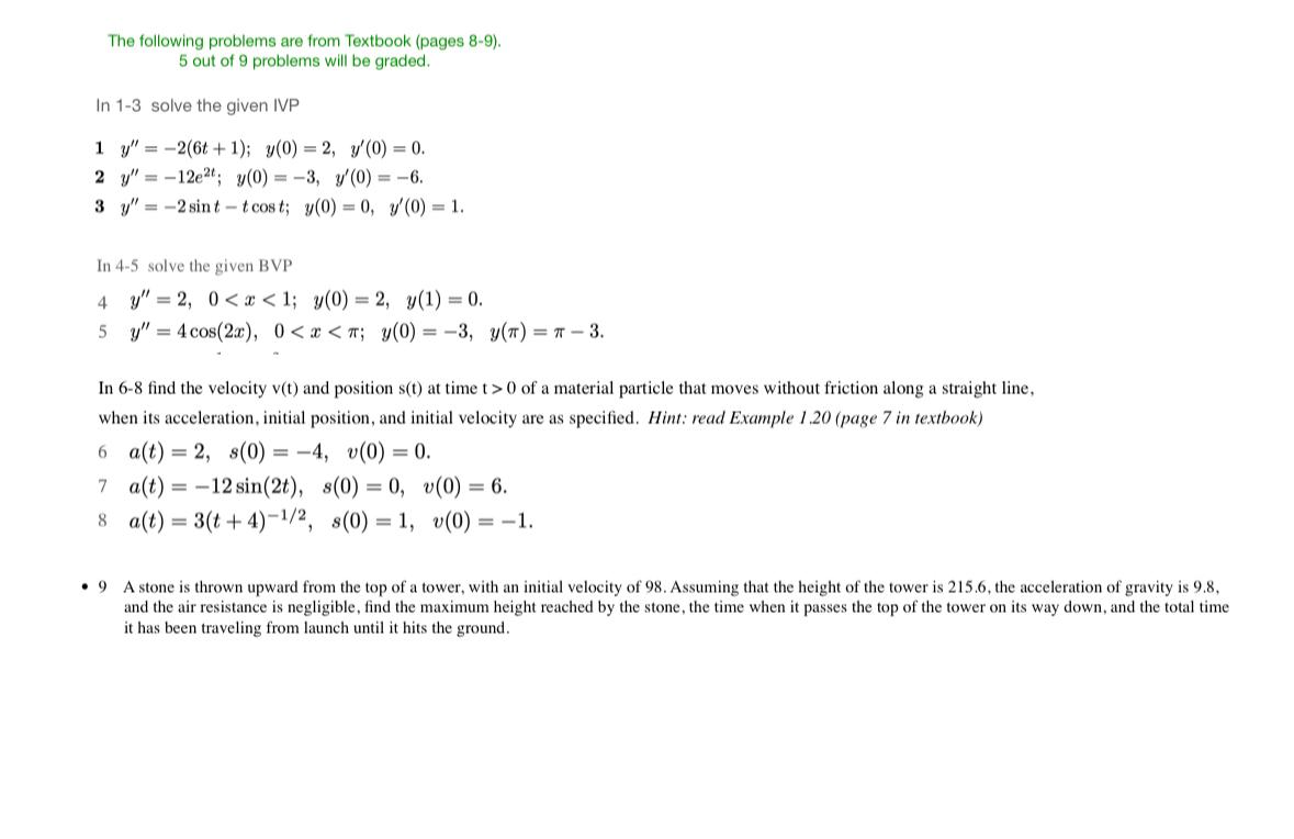 Solved The following problems are from Textbook (pages | Chegg.com