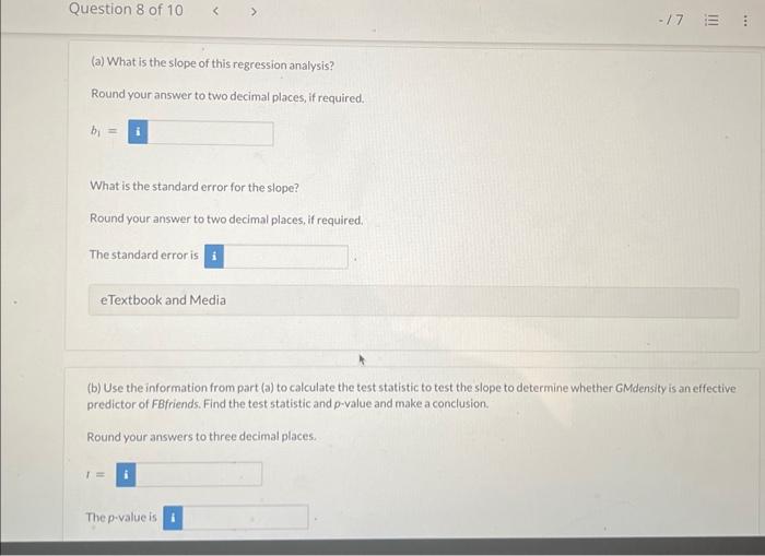 Solved Computer output for a regression line to predict the | Chegg.com