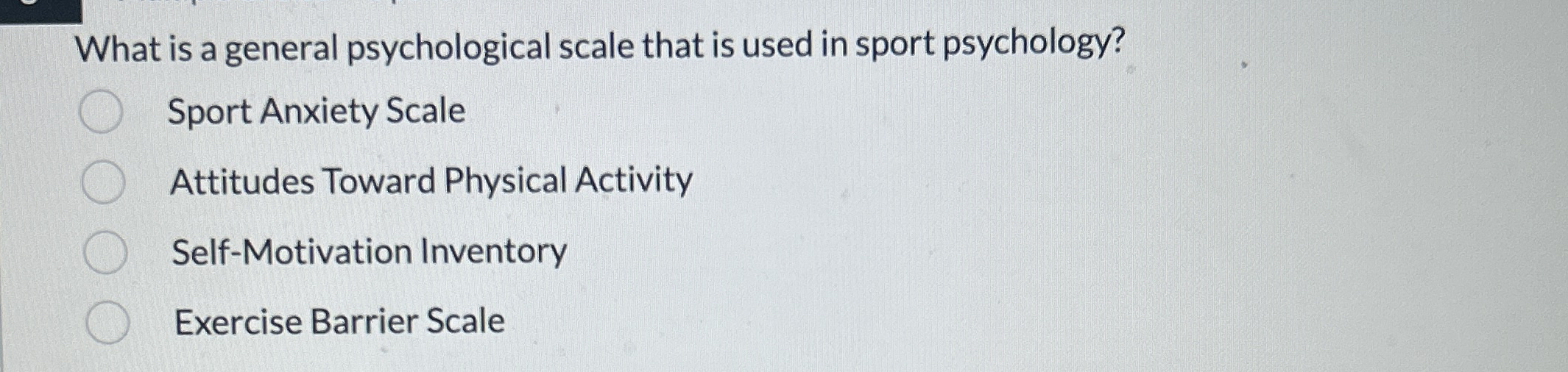 High Quality SOLUTION What is a general psychological scale that is ...