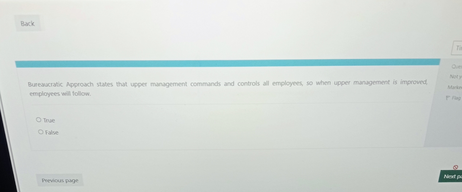 Solved Bureaucratic Approach states that upper management | Chegg.com
