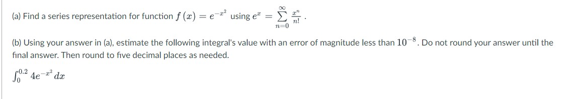 Solved (a) ﻿Find a series representation for function | Chegg.com