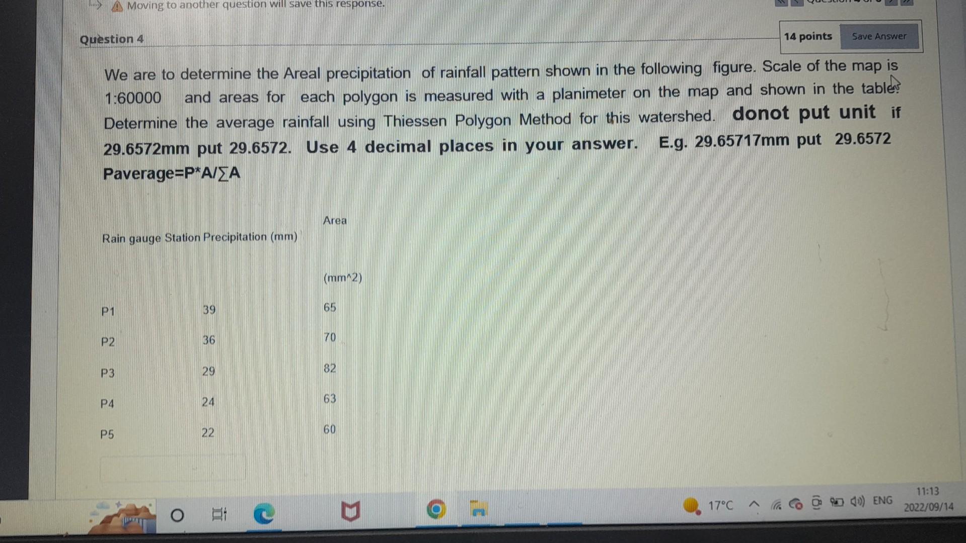 Solved We are to determine the Areal precipitation of | Chegg.com