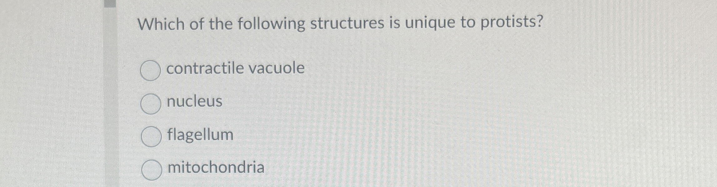Solved Which of the following structures is unique to | Chegg.com