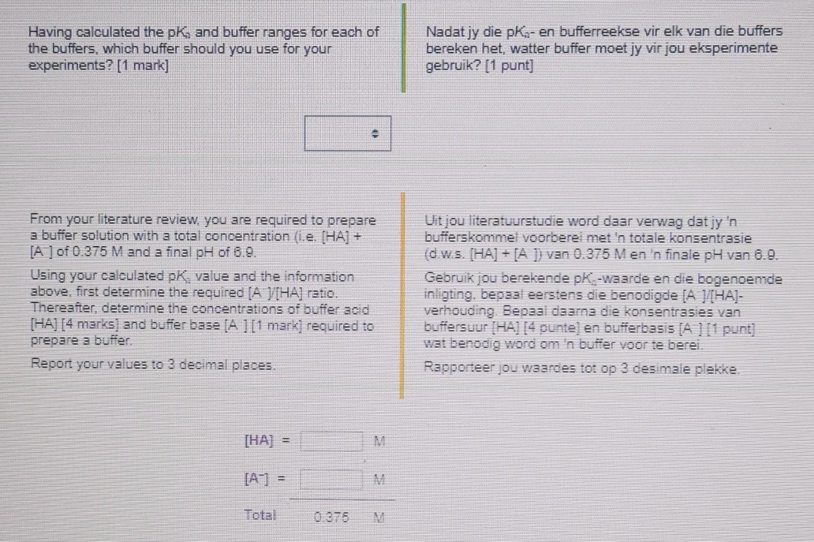 Having calculated the pK2 and buffer ranges for each | Chegg.com