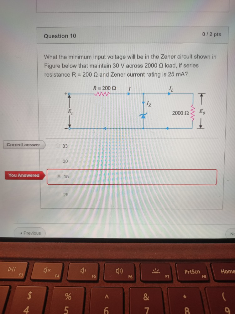 Solved Question 10 012 pts What the minimum input voltage | Chegg.com