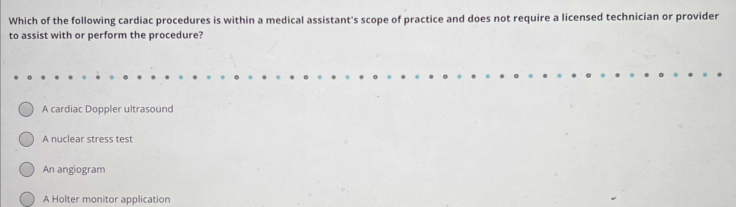 Solved Which of the following cardiac procedures is within a | Chegg.com