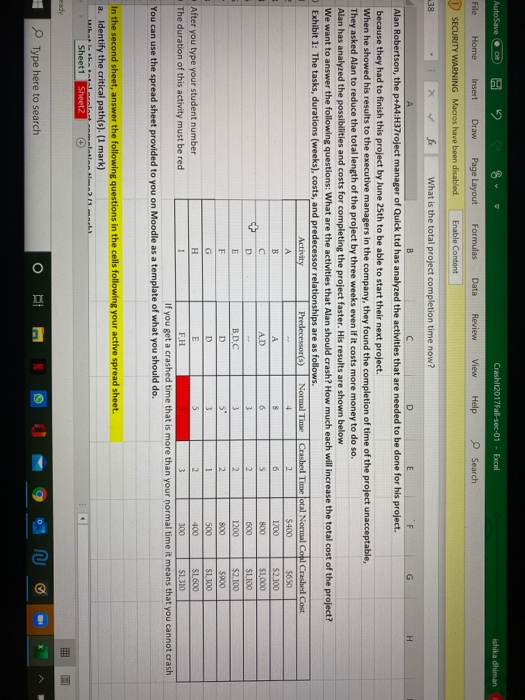 Solved ishika dhiman AutoSave 2 Crashit2017Fal-sec 01 - | Chegg.com