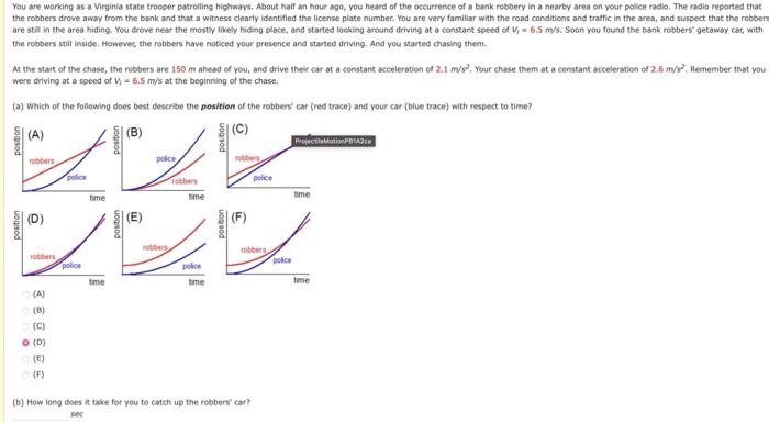 Solved Vau are working as a Virginia state trooper pstroling | Chegg.com
