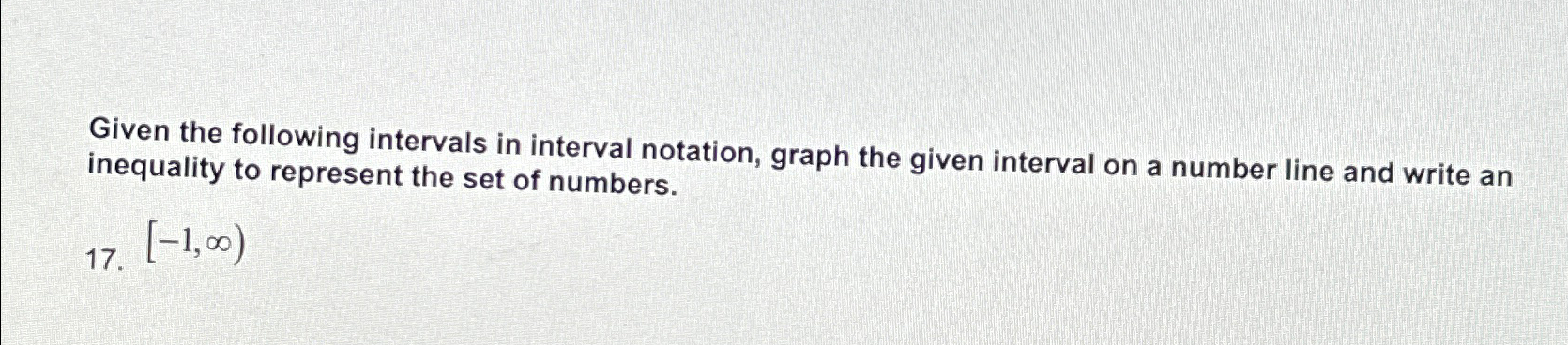 Solved Given the following intervals in interval notation, | Chegg.com