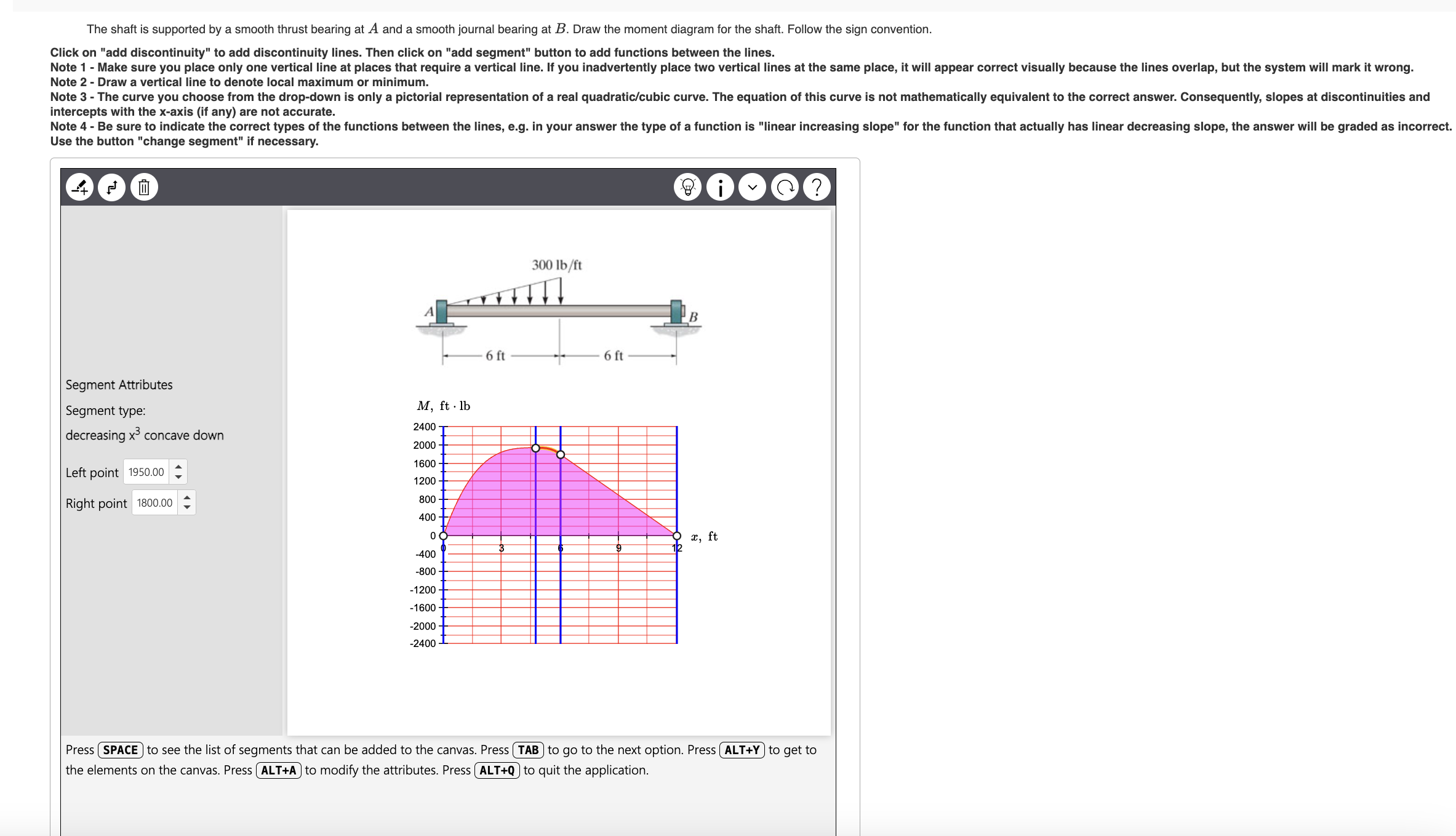 Solved The shaft is supported by a smooth thrust bearing at | Chegg.com