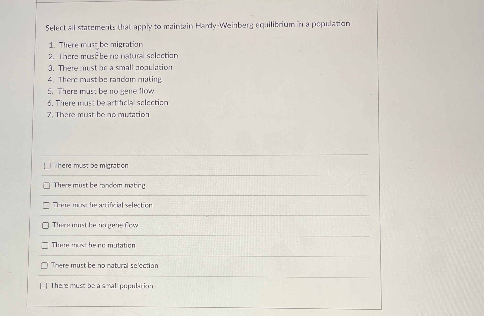 Solved Select all statements that apply to maintain | Chegg.com