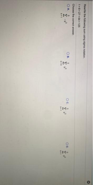 Solved Rewrite the following sum using sigma notation 1.8. | Chegg.com