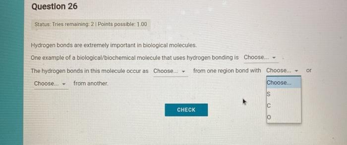 Solved Question 26 Status: Tries remaining: 21 Points | Chegg.com