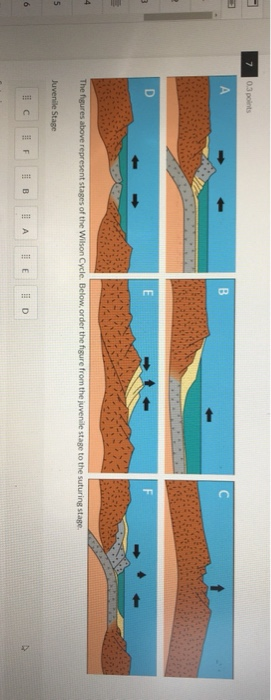 Solved 0.3 points B E 4 The figures above represent stages | Chegg.com