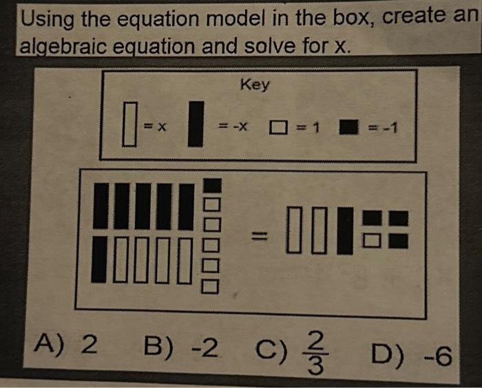 Solved Using the equation model in the box, create an | Chegg.com